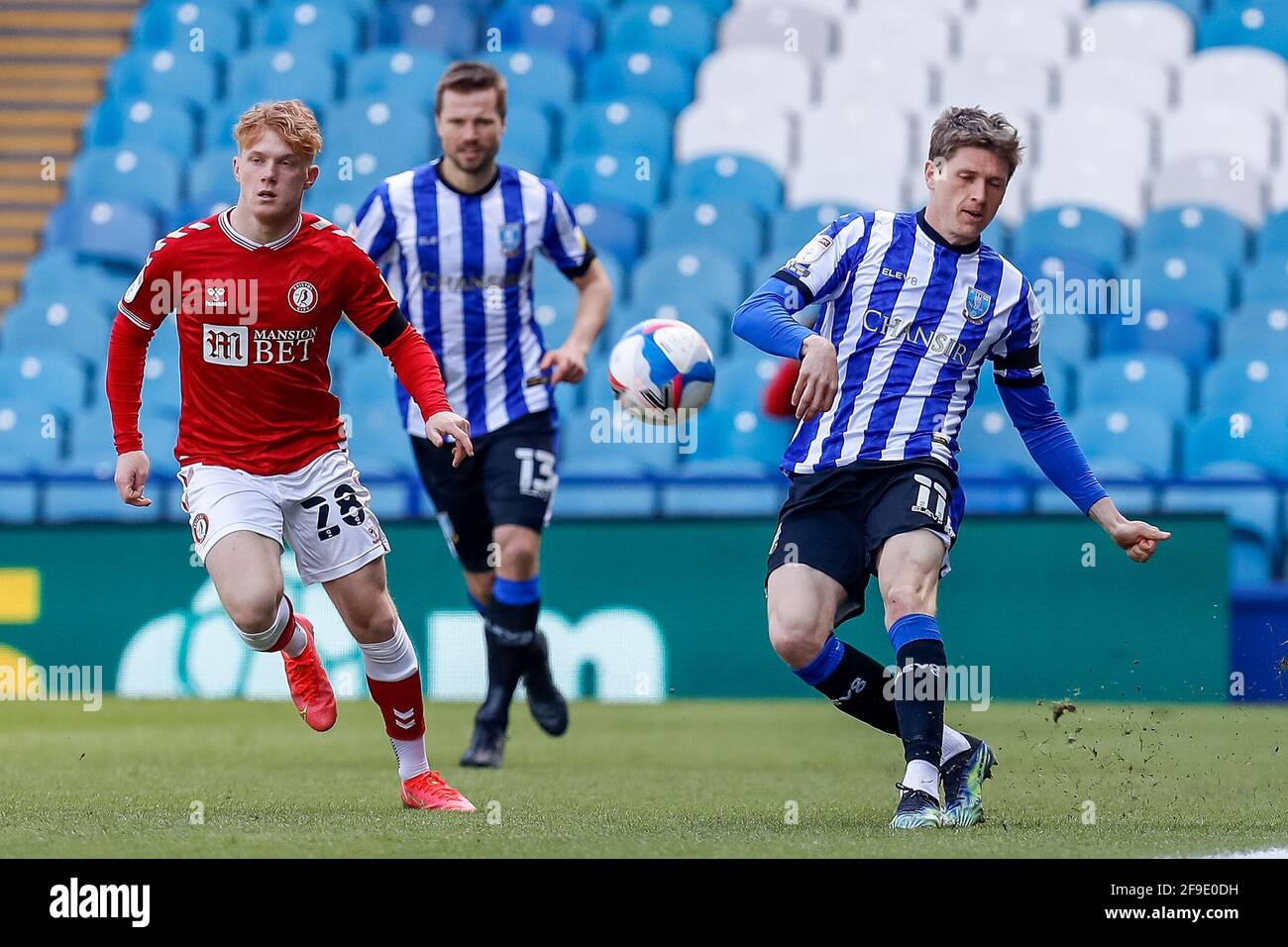 Sheffield, UK. 17th Apr, 2021. Adam Reach #11 of Sheffield Wednesday ...