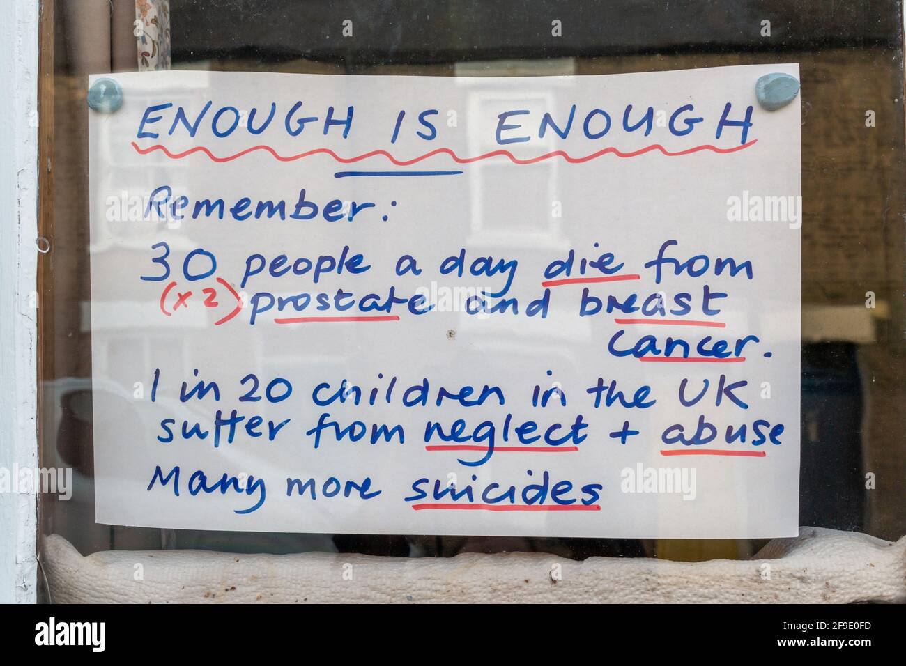 Enough poster hi-res stock photography and images - Alamy
