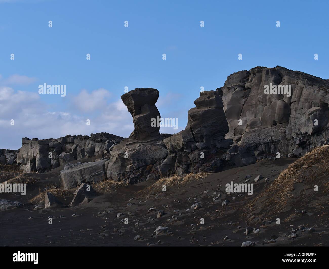 Rock formation of volcanic stones near the Bridge Between Continents on ...