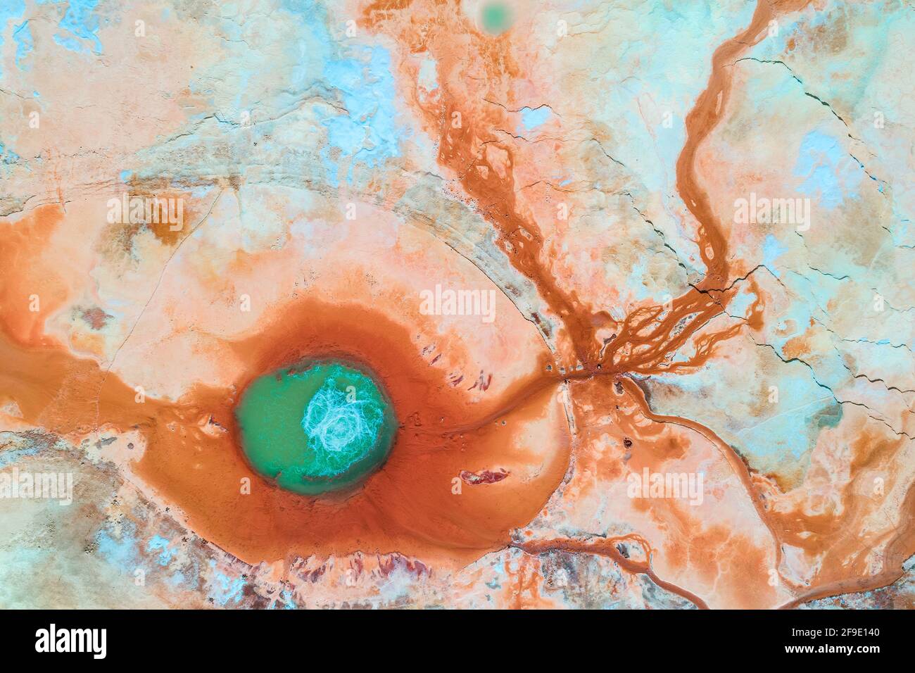 Aerial photography of spring in the wilderness Stock Photo - Alamy