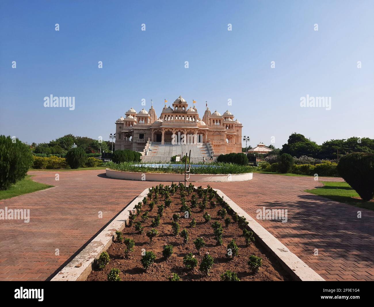 The Shree Hari Mandir Temple in Porbandar, India during daylight Stock ...