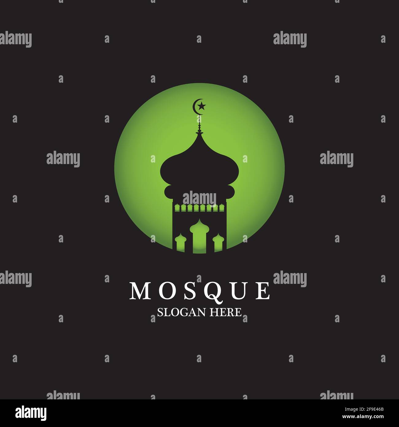 Mosque icon vector Illustration design template Stock Vector Image ...