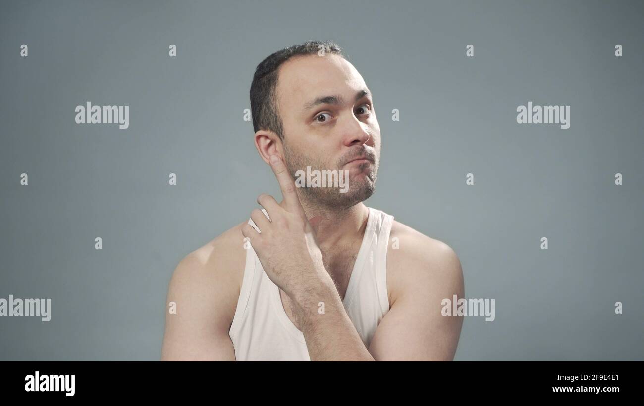Angry alcoholic man hi-res stock photography and images - Alamy