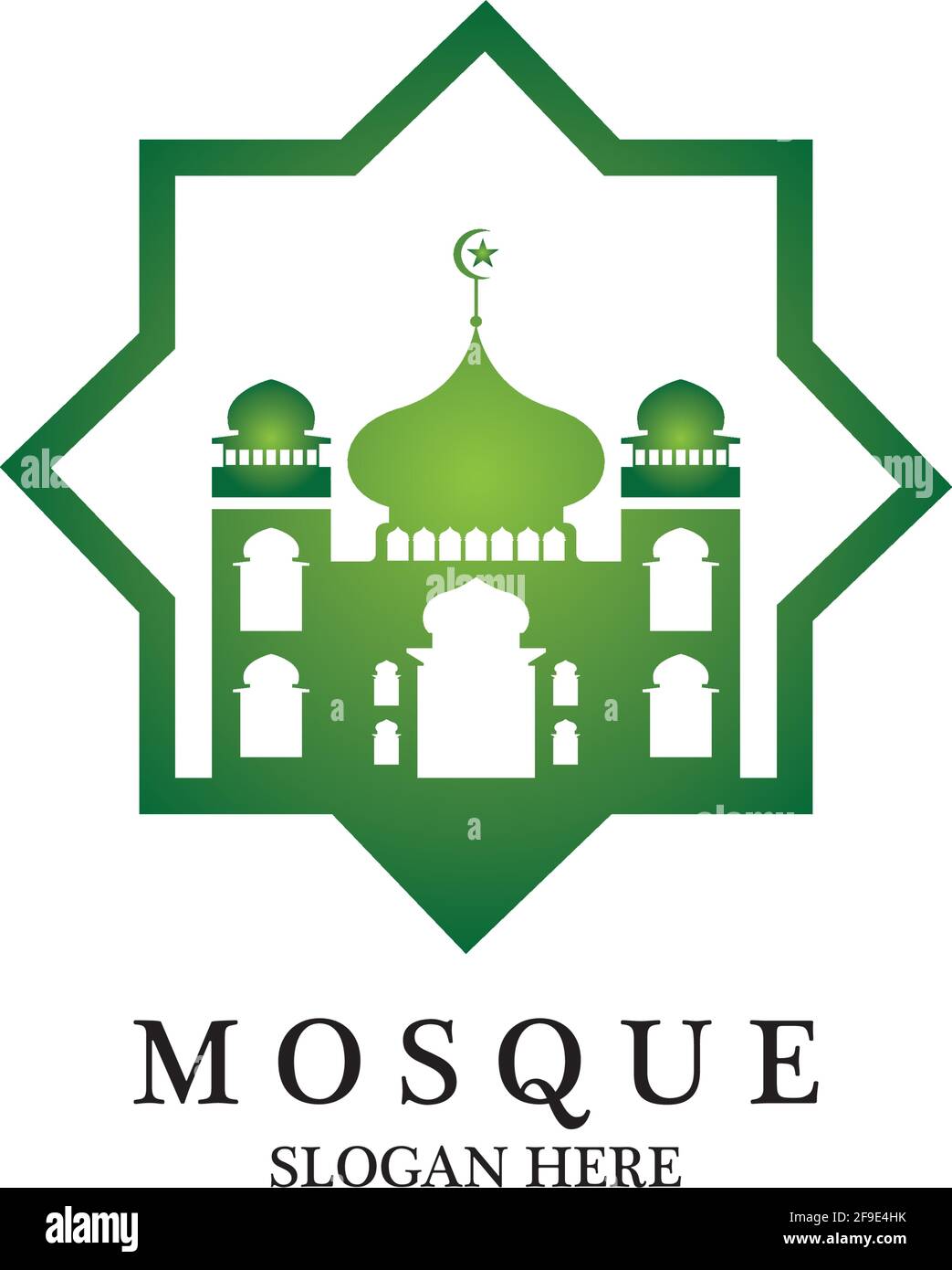 Mosque icon vector Illustration design template Stock Vector Image ...