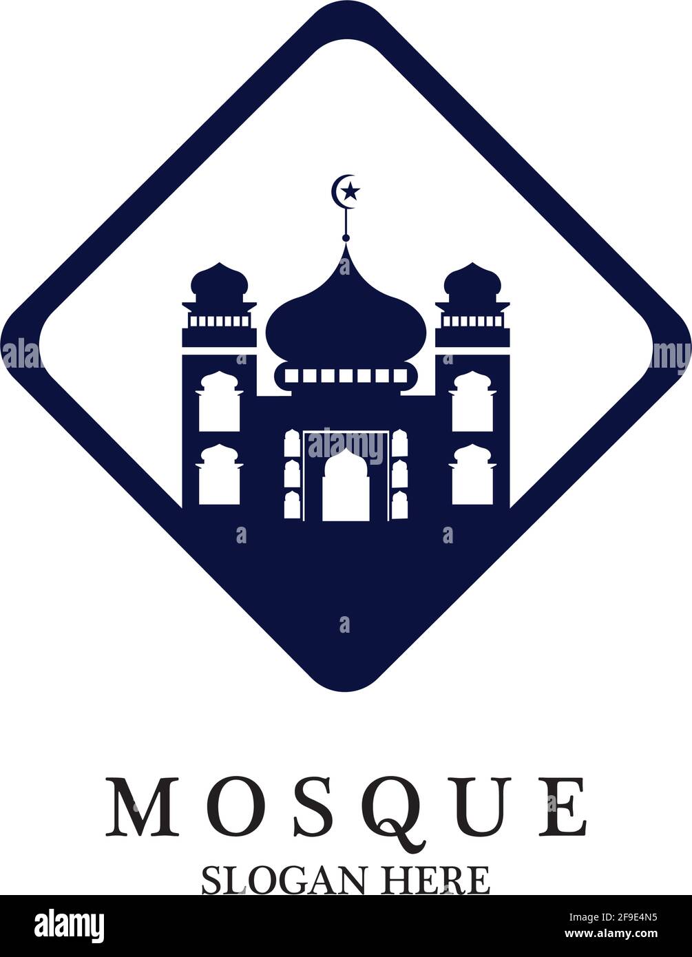Mosque icon vector Illustration design template Stock Vector Image ...