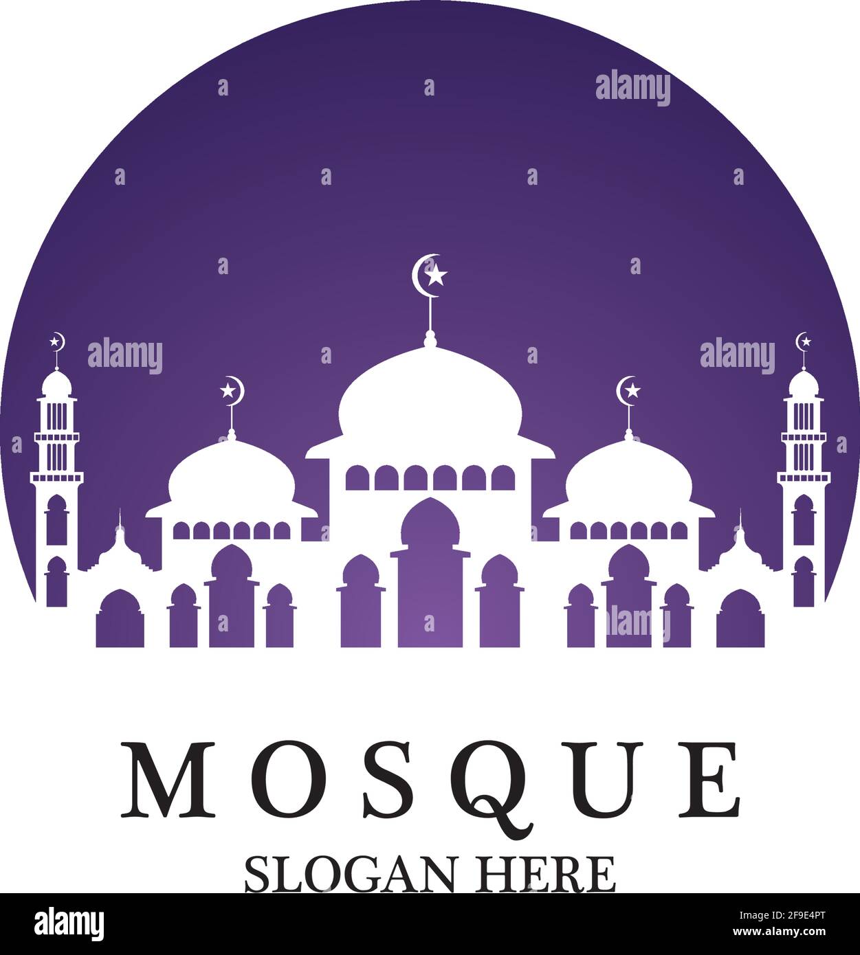 Mosque icon vector Illustration design template Stock Vector Image ...