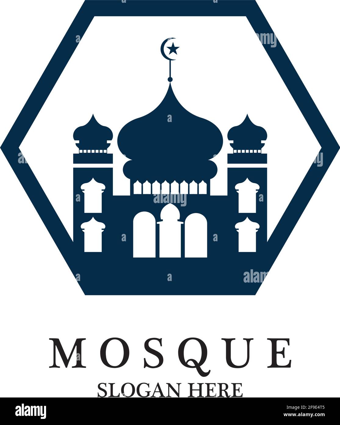 Mosque icon vector Illustration design template Stock Vector Image ...