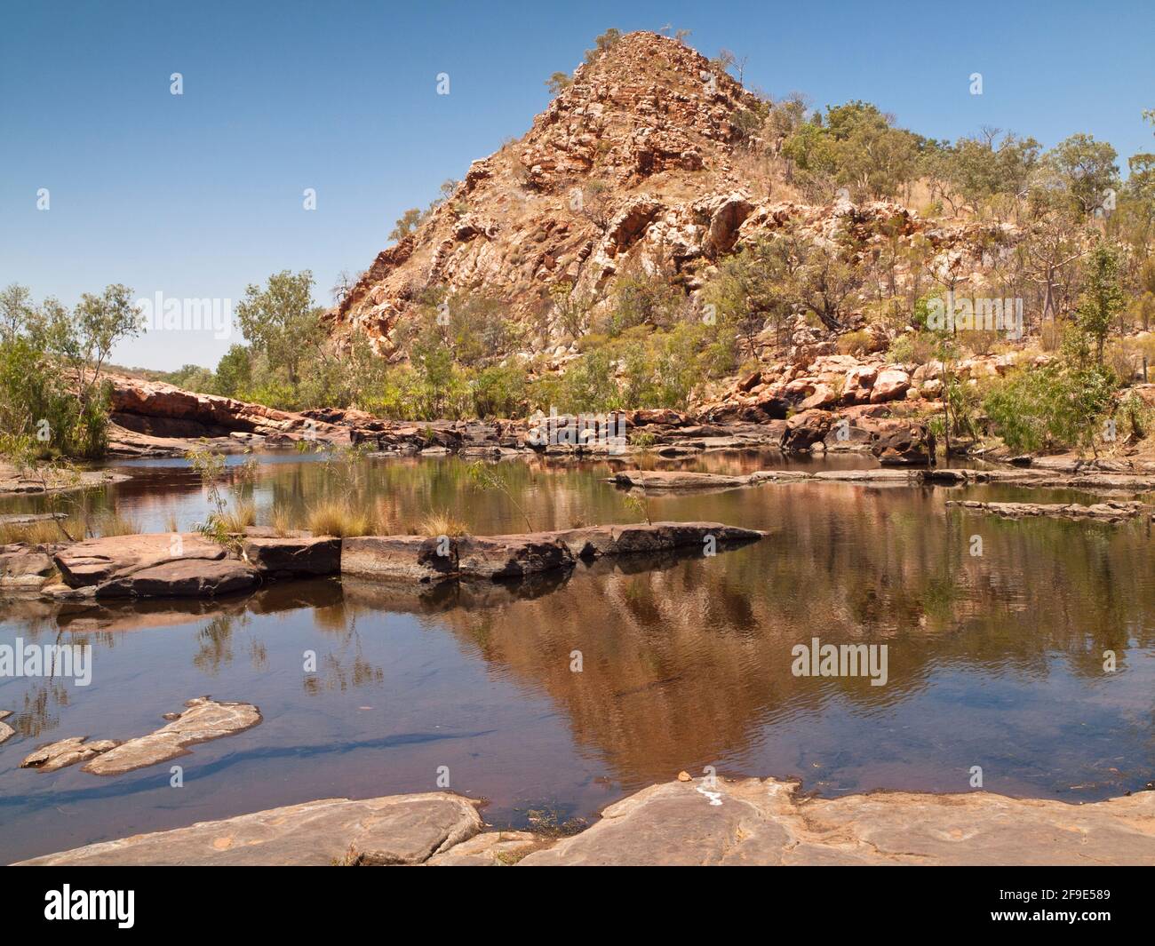 Bell Creek above the falls at Bell Gorge (Dalmanyi), a popular swimming ...
