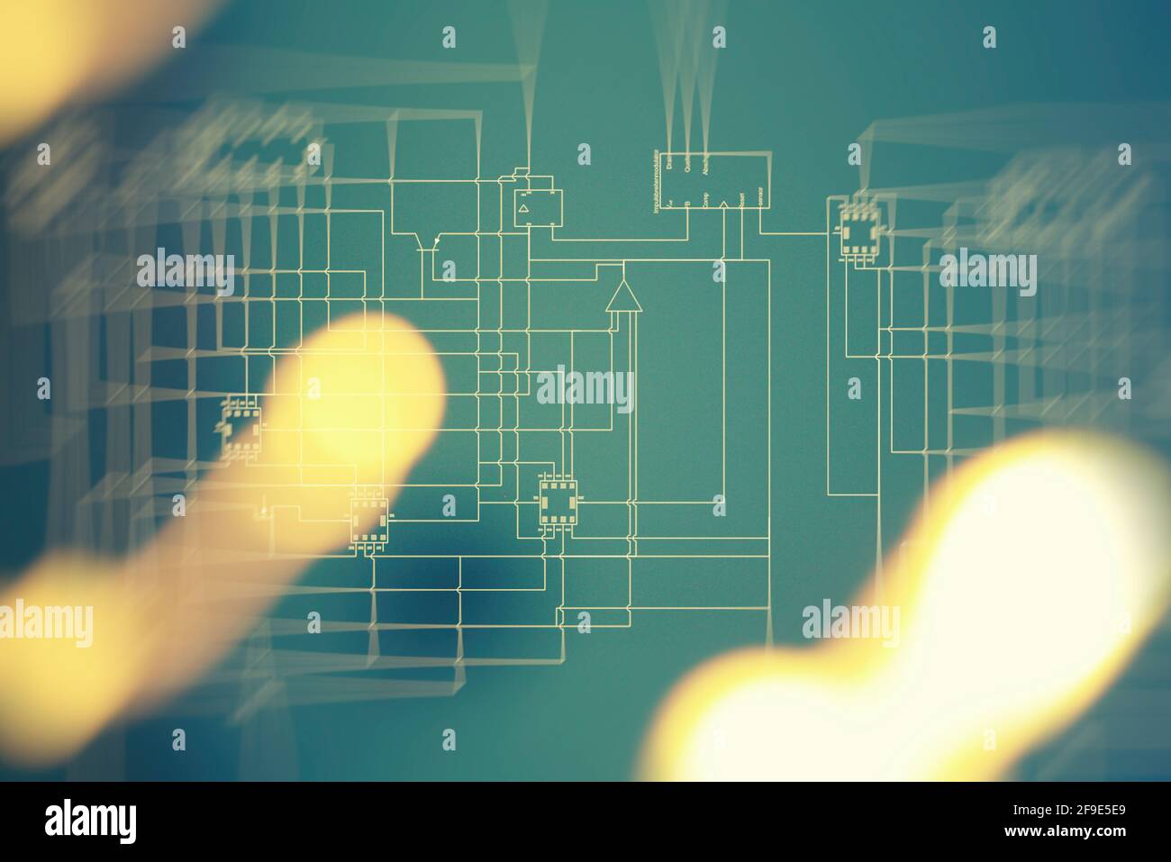 A board layout as a background with light effects Stock Photo - Alamy