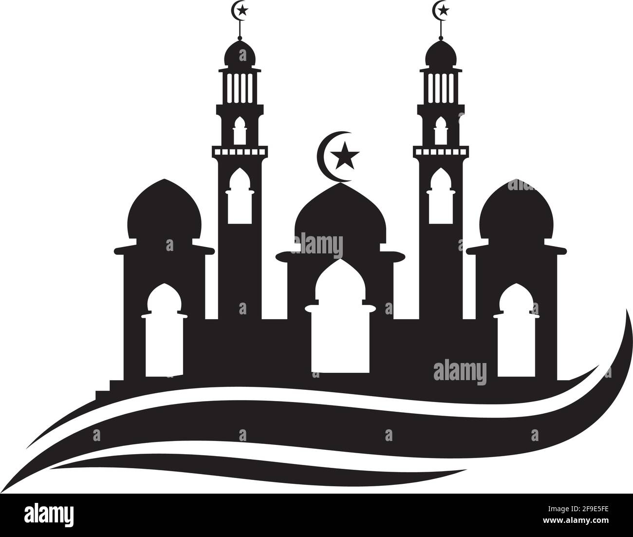 Mosque icon vector Illustration design template Stock Vector Image ... Mosque icon vector Illustration design template Stock Vector Image ...