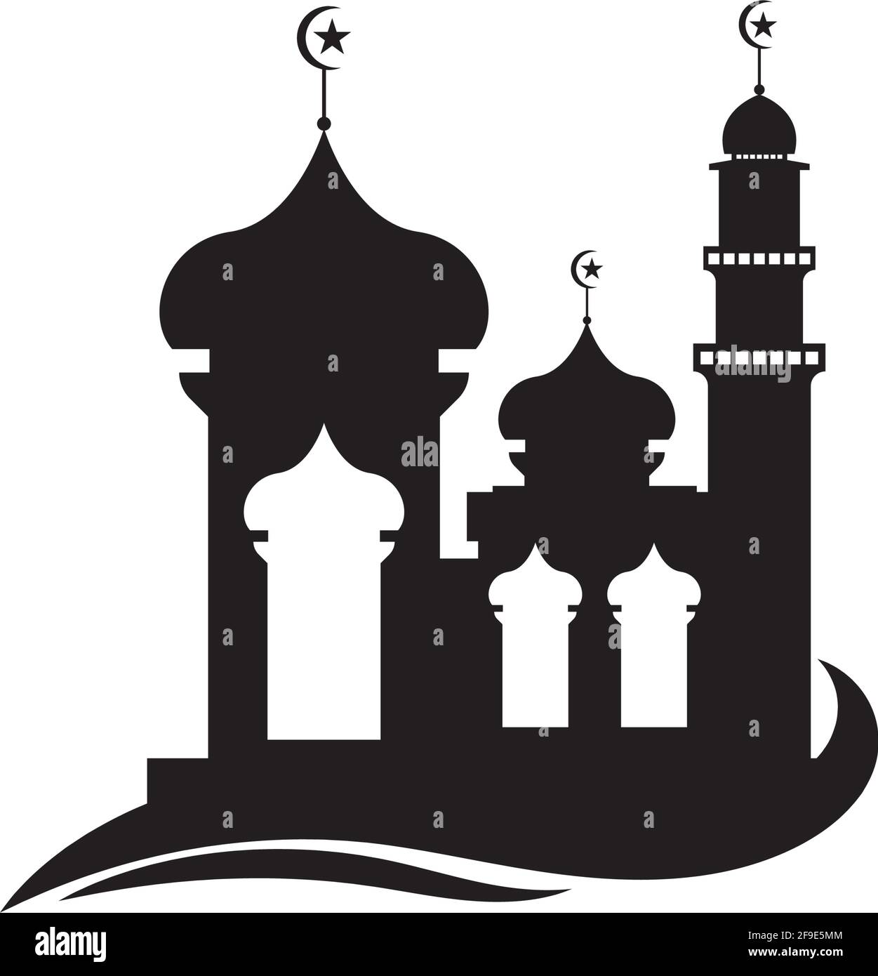 Mosque icon vector Illustration design template Stock Vector Image ...