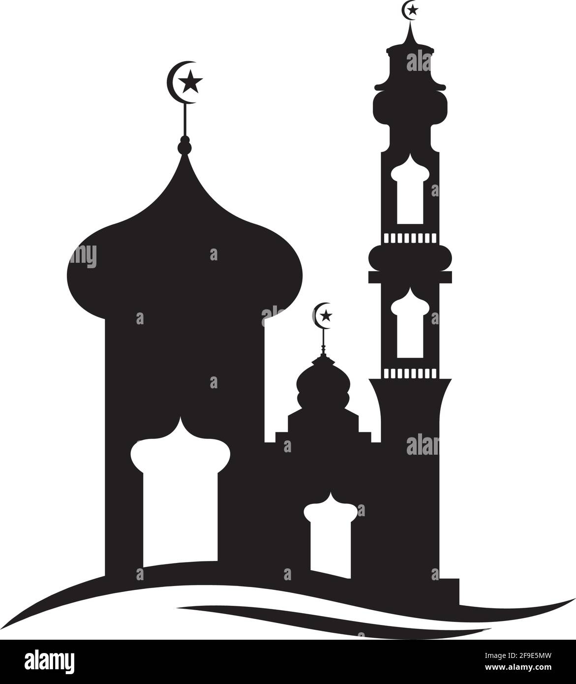 Mosque icon vector Illustration design template Stock Vector Image ...