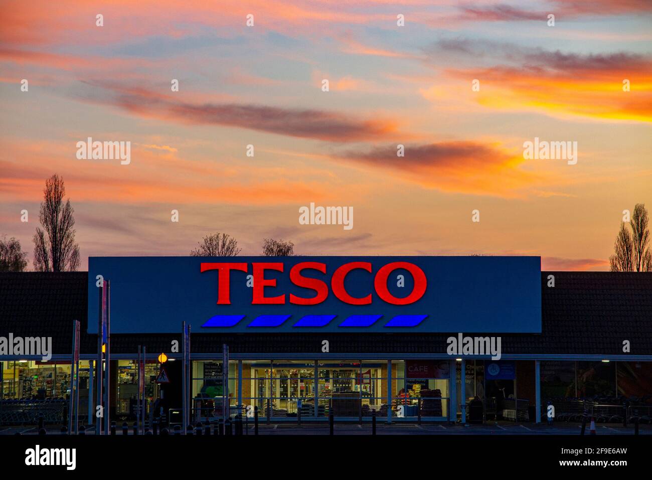 Sign at a branch of tesco hi-res stock photography and images - Alamy