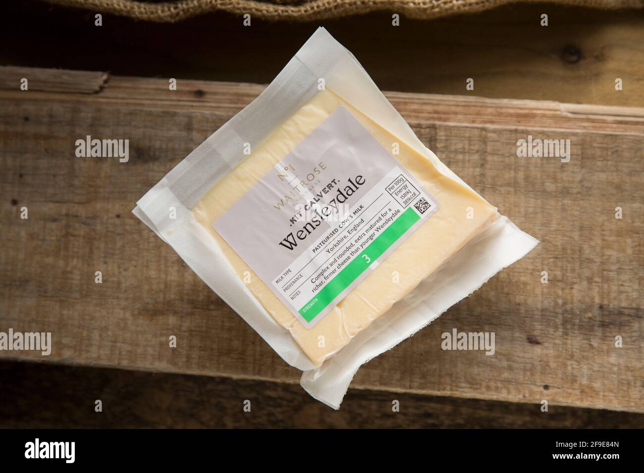 An example of Kit Calvert Wensleydale cheese bought from a Waitrose ...