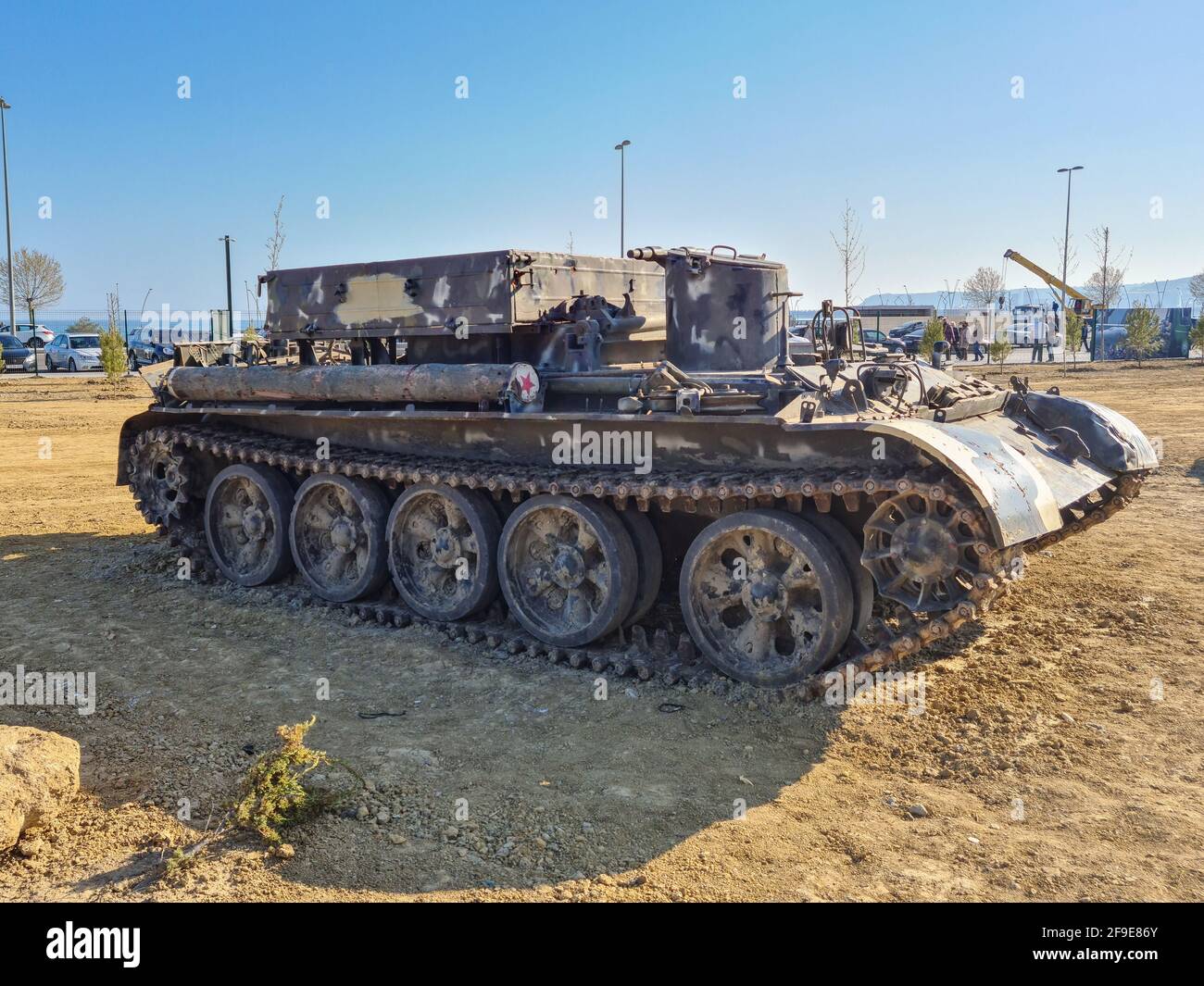 BTS-4, Medium armoured tractor tank - Baku, Azerbaijan, 04-16-2021 ...