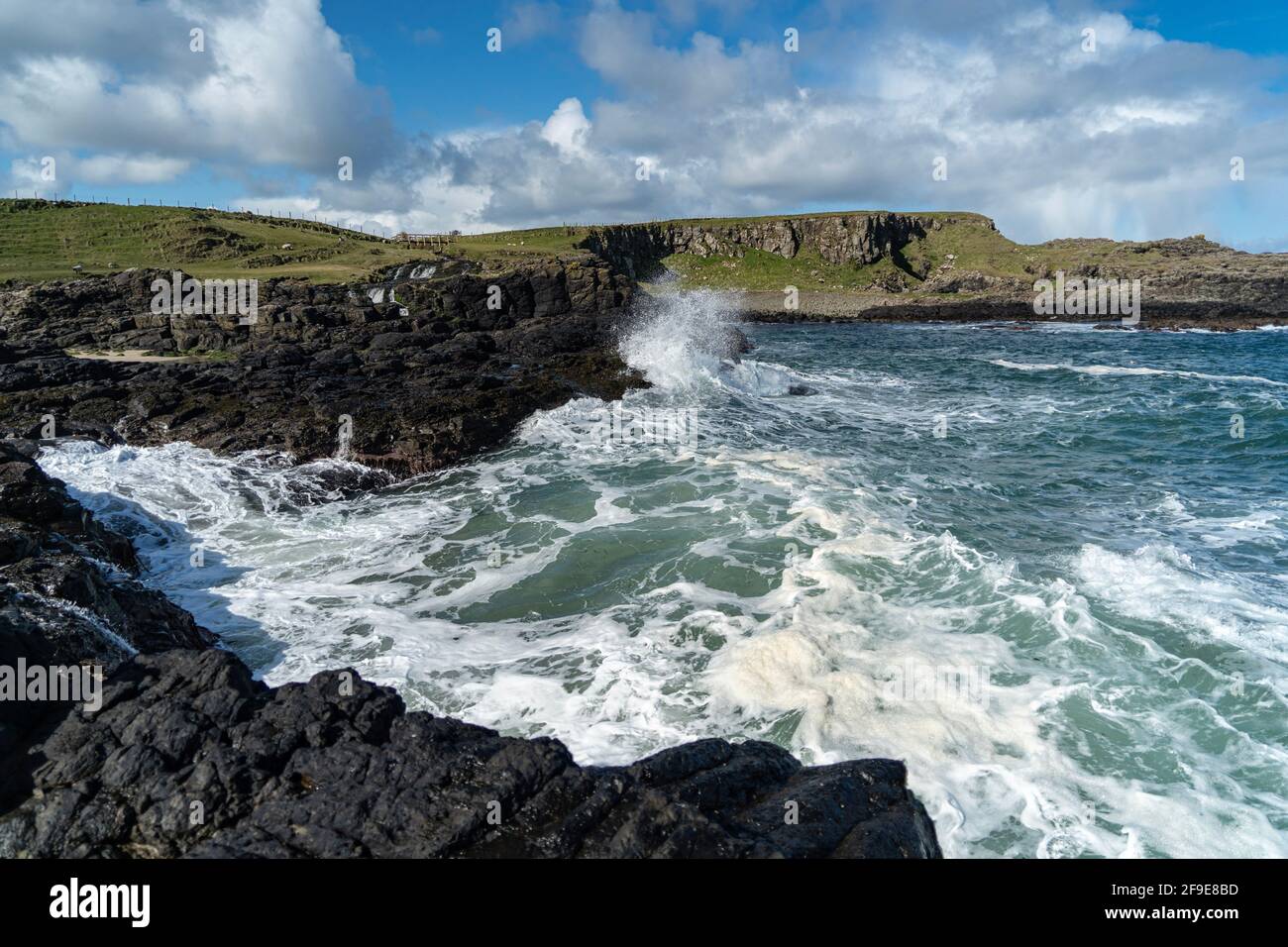 Irish Sea on the Causeway Coast Stock Photo - Alamy