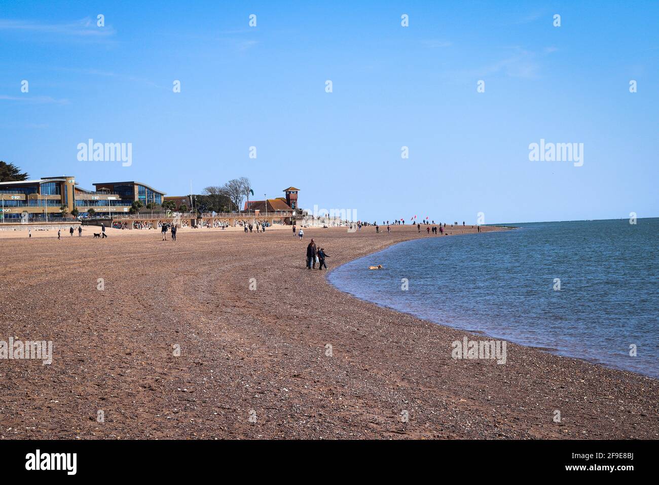 Exmouth beach in Devon Stock Photo - Alamy