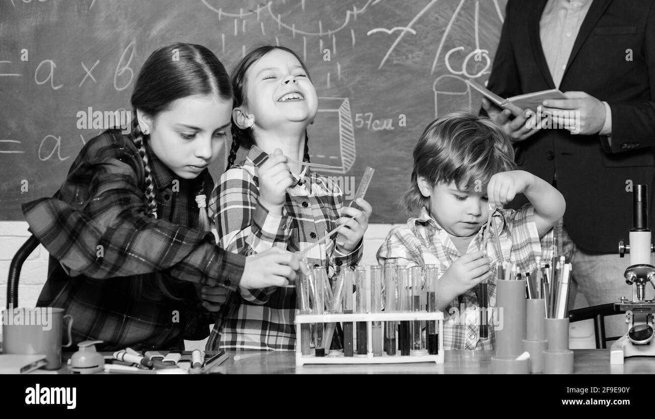 making experiment in lab or chemical cabinet. back to school. chemistry ...