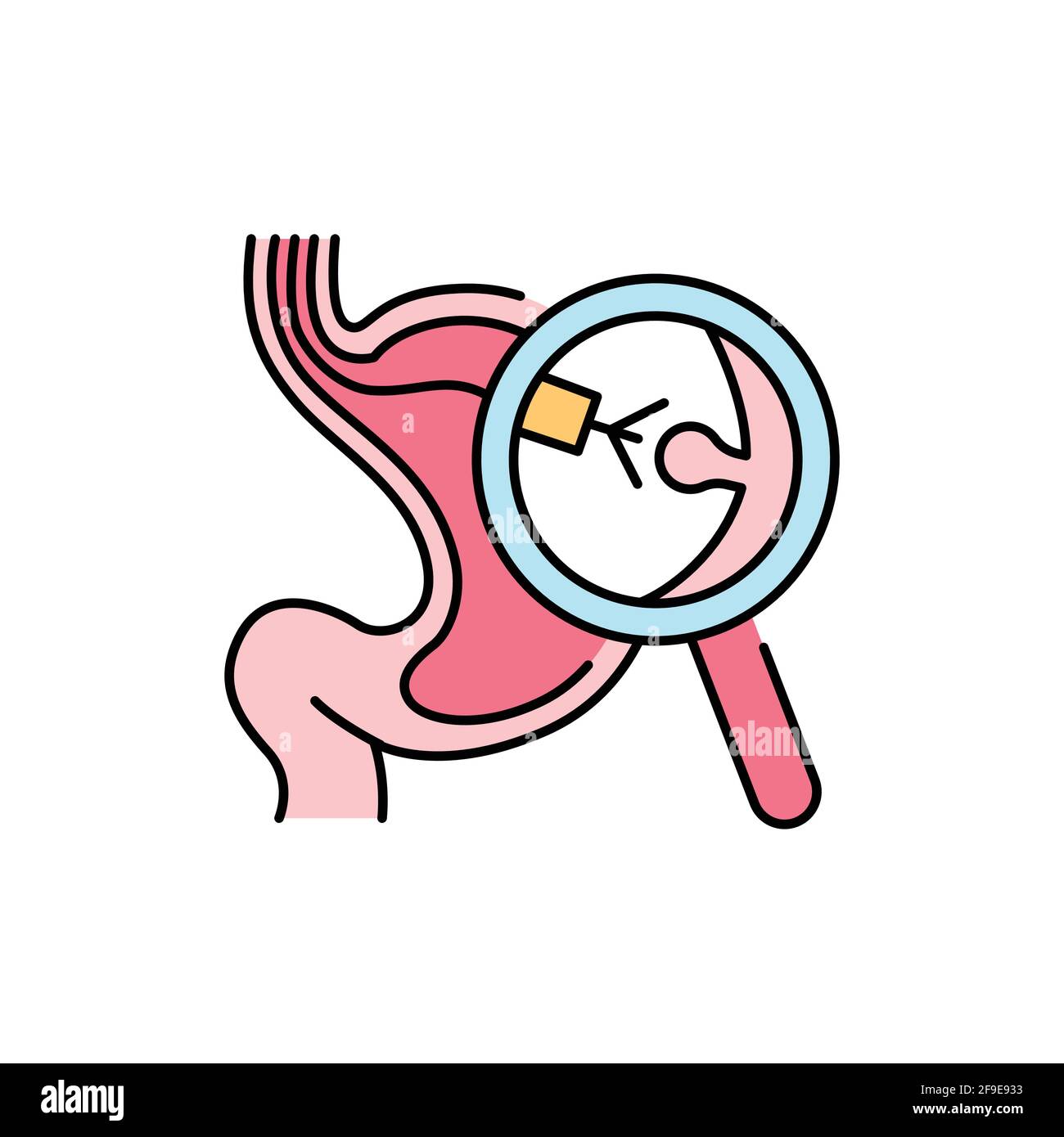Endoscopy olor line icon. Pictogram for web page, mobile app, promo. UI ...