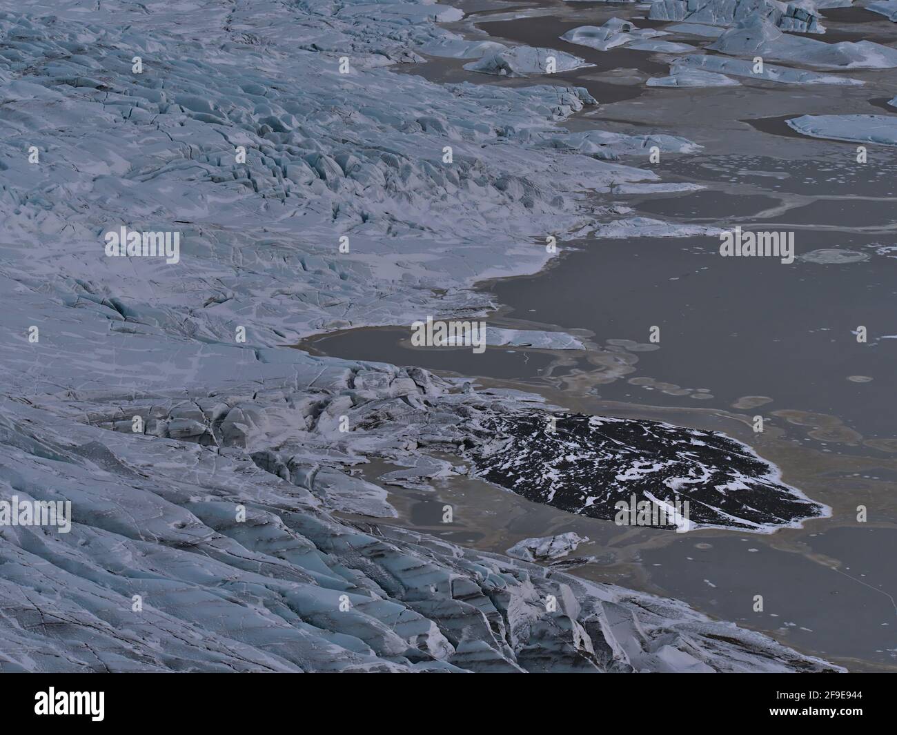 Aerial view edge vatnajokull hi-res stock photography and images - Alamy