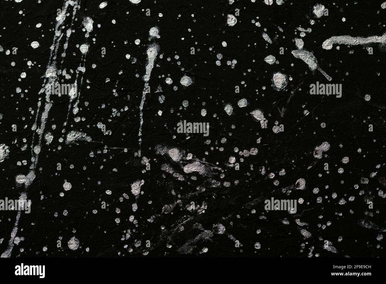 abstract white silver drops explosion on black background Stock Photo ...