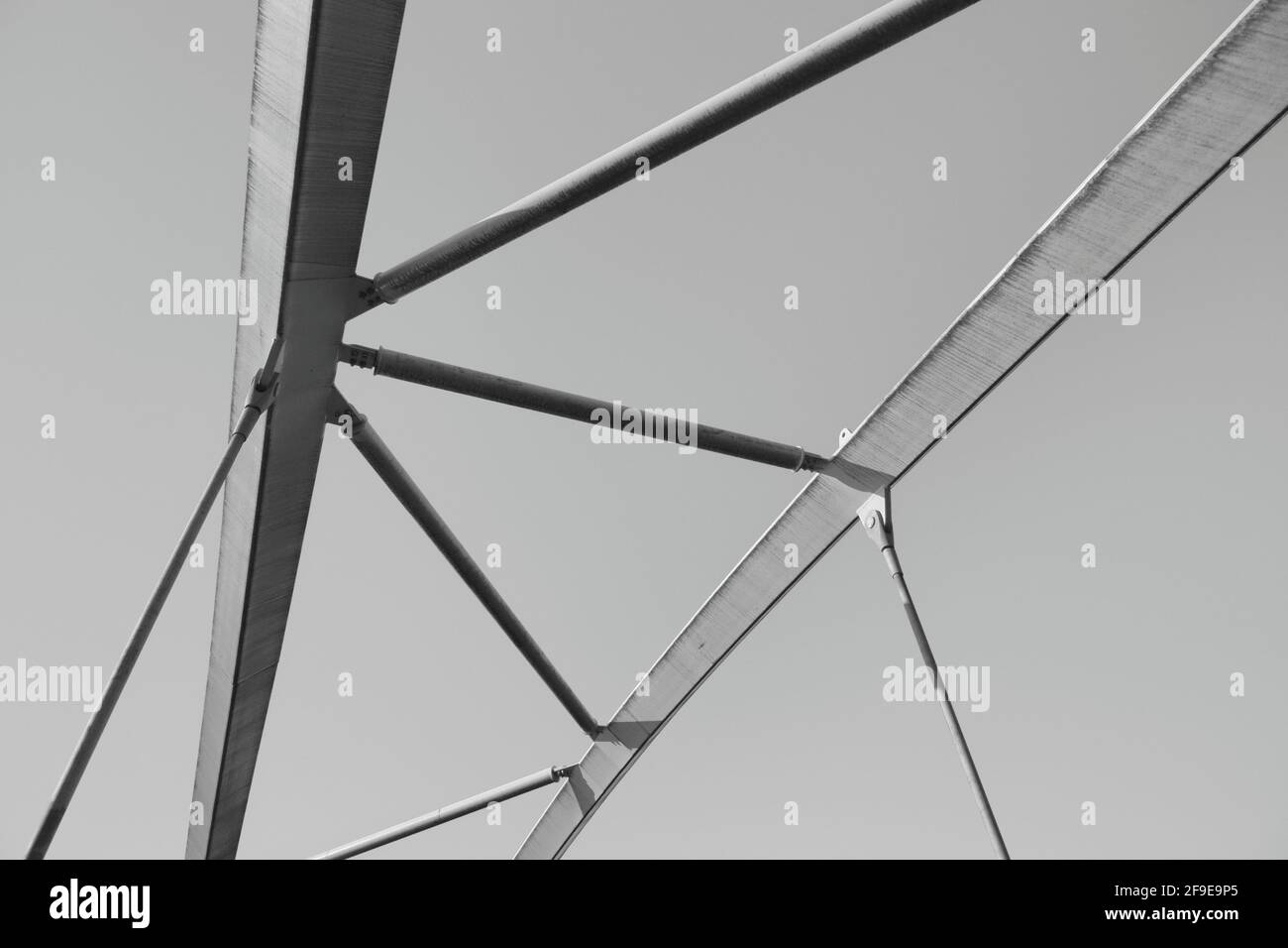 Trusses of a Bridge Stock Photo - Alamy