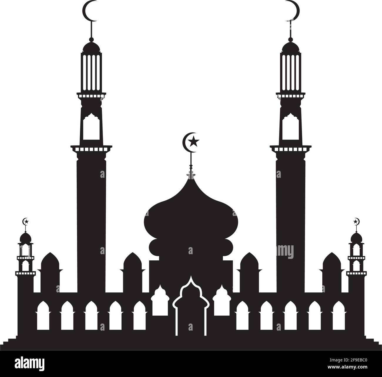 Mosque icon vector Illustration design template Stock Vector Image ...