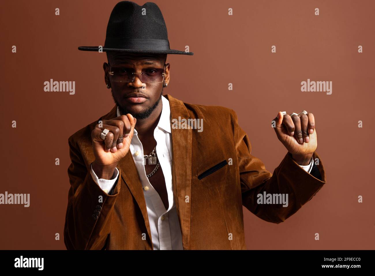 Emotional african man dancing hi-res stock photography and images - Alamy