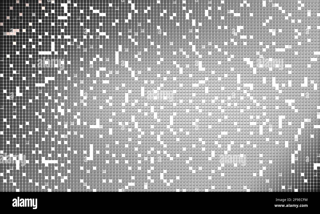 An illustration of a gray and white pixel pattern Stock Photo - Alamy