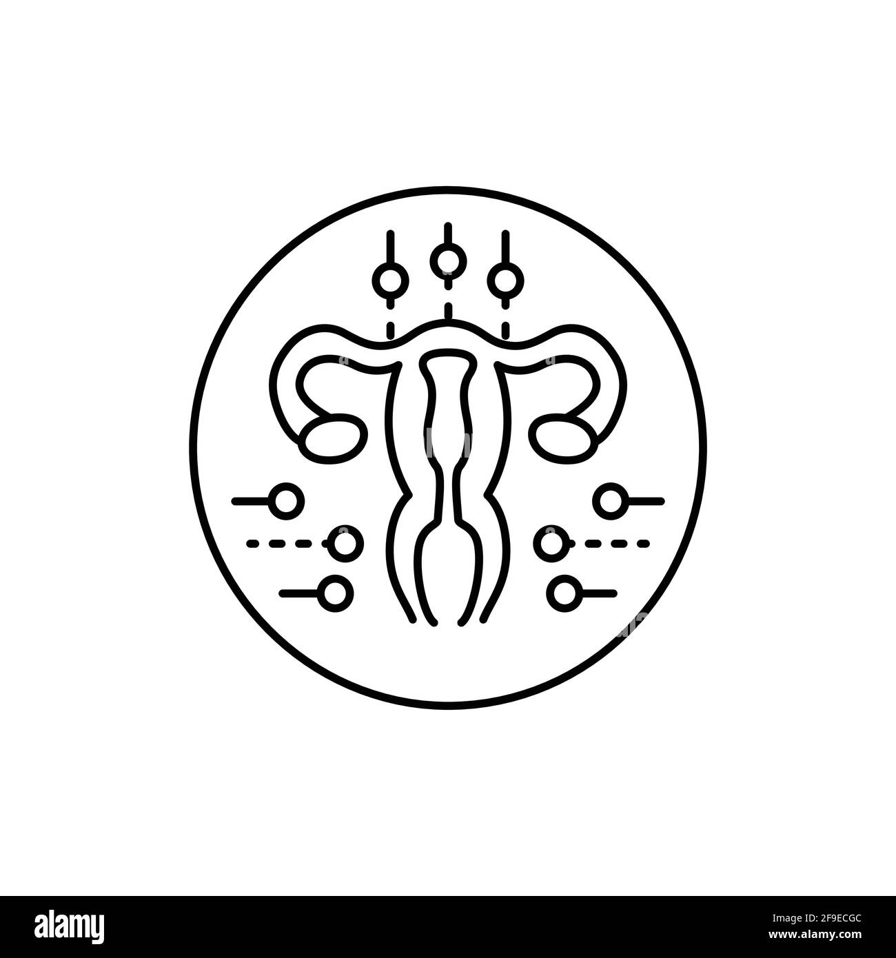 Obstetrics and gynecology color line icon. Pictogram for web page ...