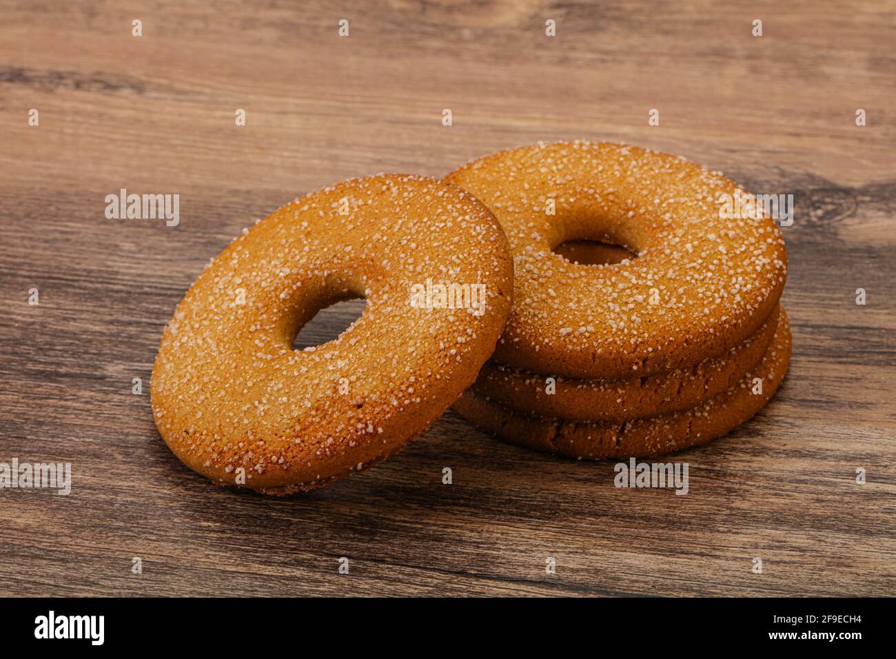 Sweet and crispy ginger cookies heap Stock Photo - Alamy