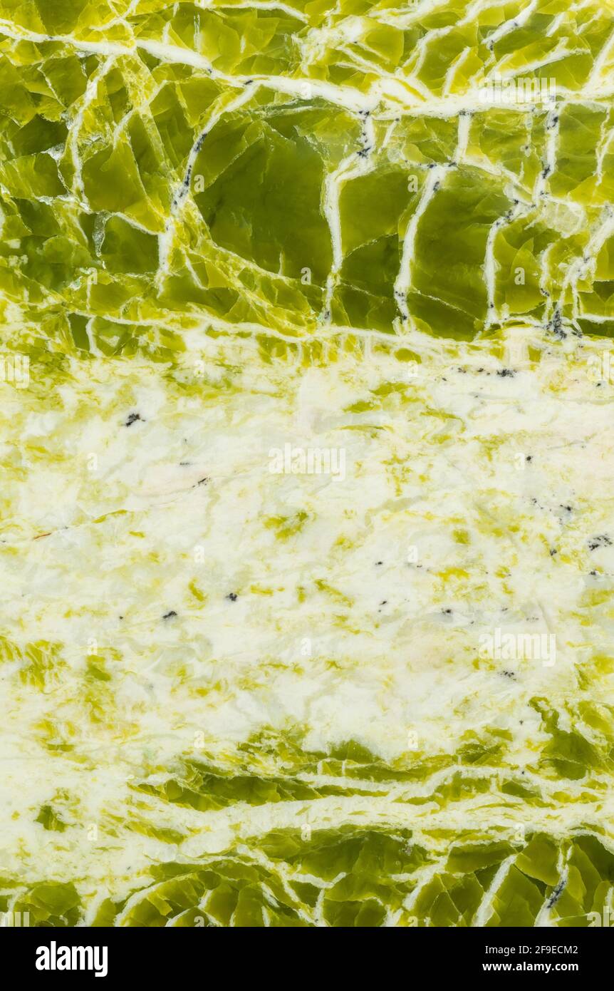 Texture of Metamorphic rock formed by the serpentine group of minerals ...