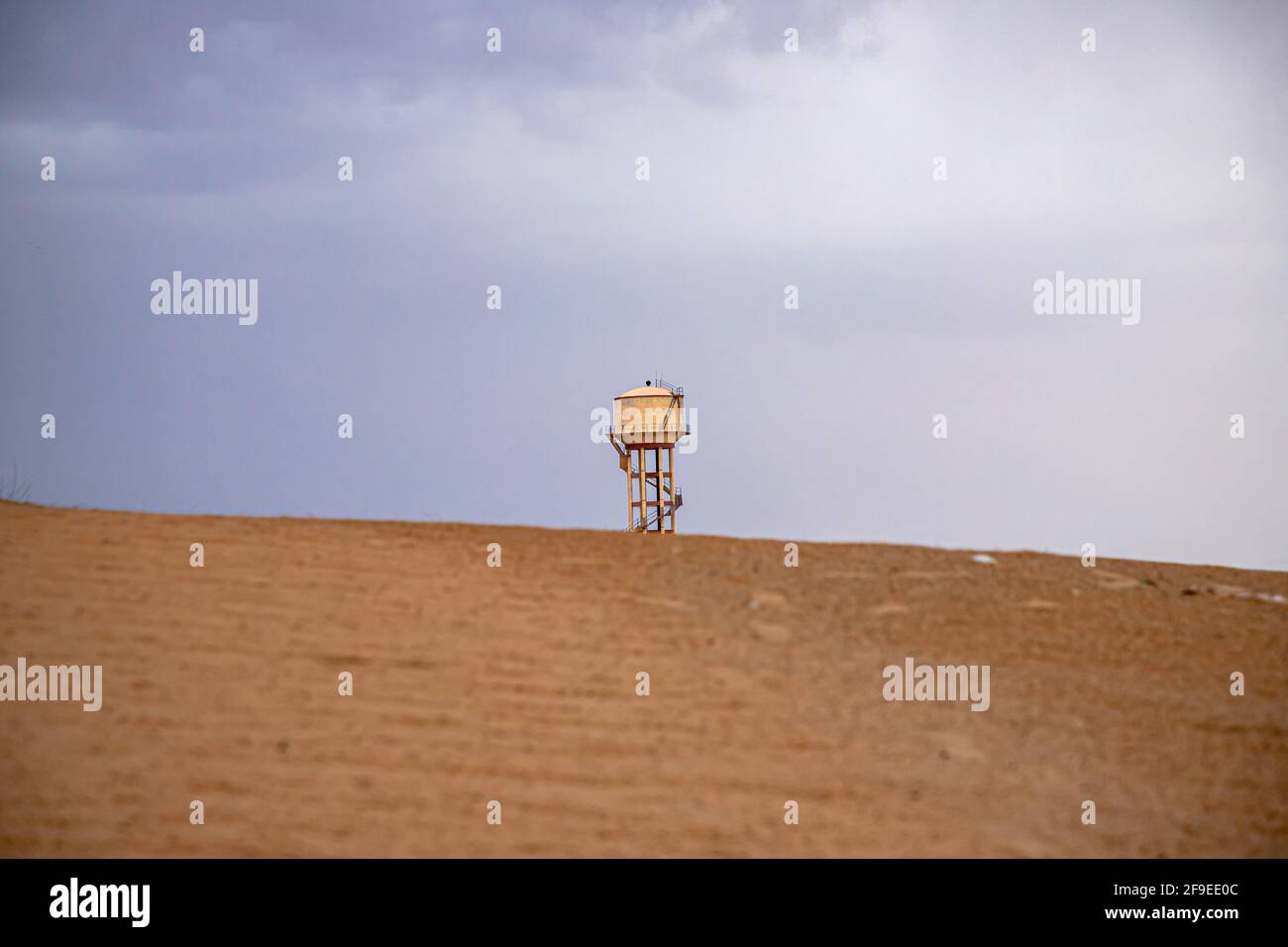 big water tank in desert against dramatic sky in jaisalmer Stock Photo ...