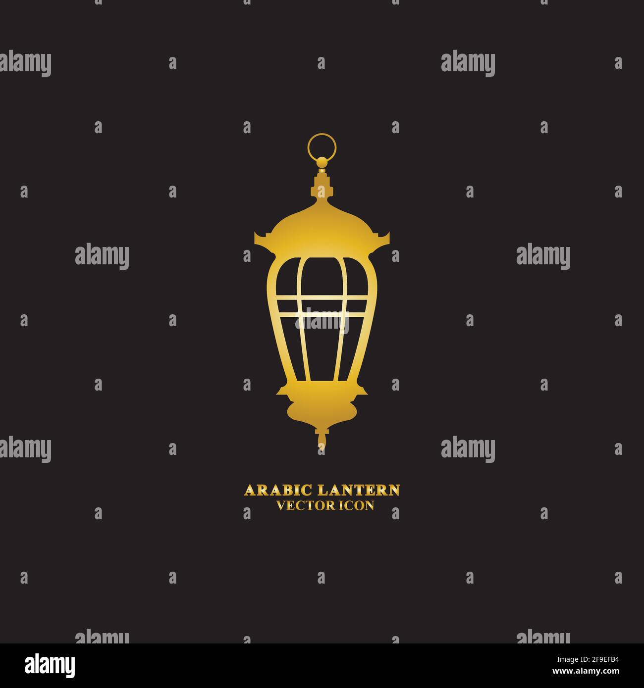 Arabic lantern flat icons set. Ramadan lantern sign for mobile ...