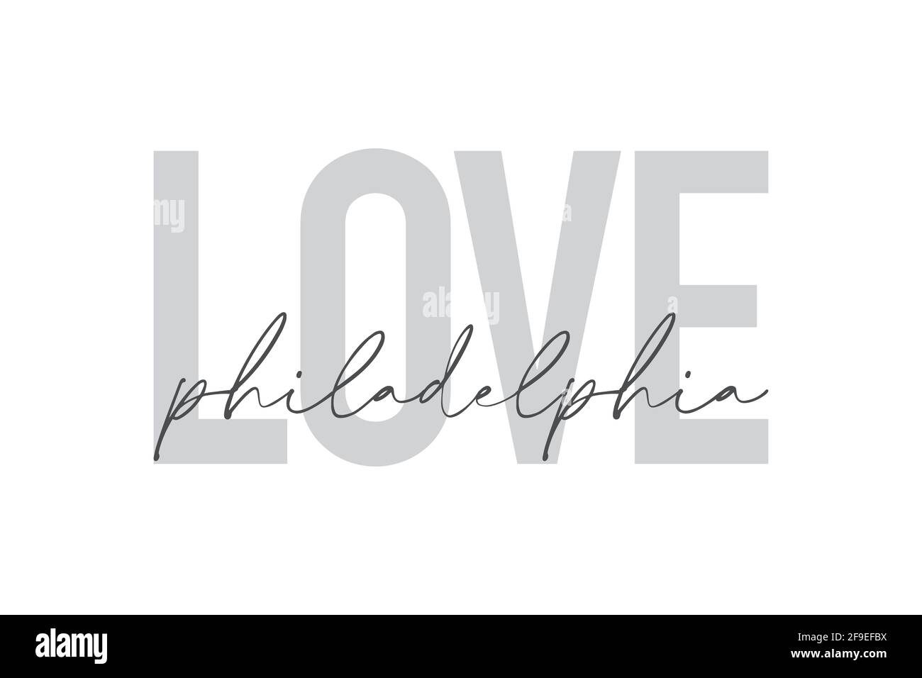 Modern, urban, simple graphic design of a saying "Love Philadelphia" in ...