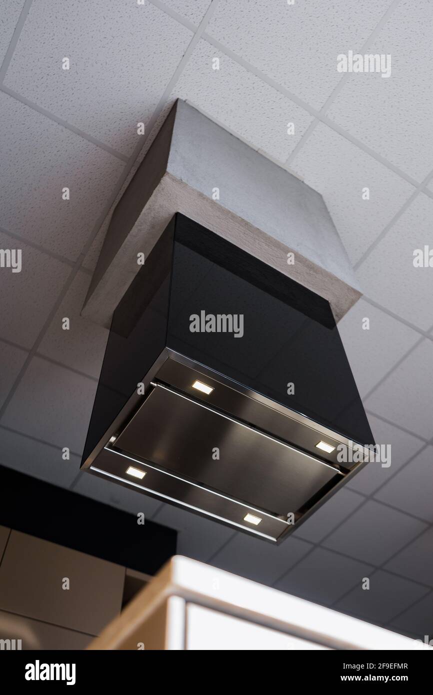 A vertical shot of a cooker hood Stock Photo - Alamy