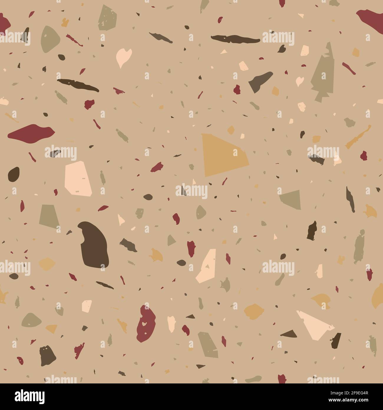 Terrazzo seamless pattern. Earthy classic flooring texture ...
