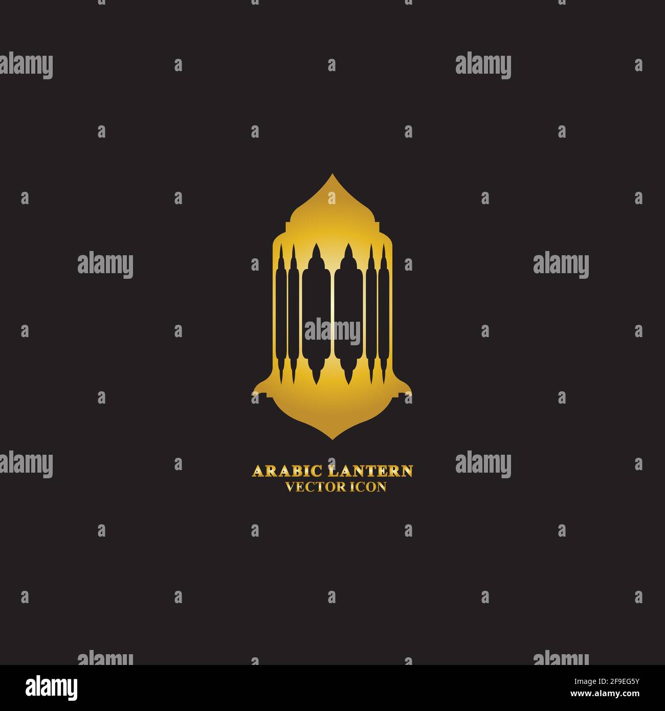 Arabic lantern flat icons set. Ramadan lantern sign for mobile ...