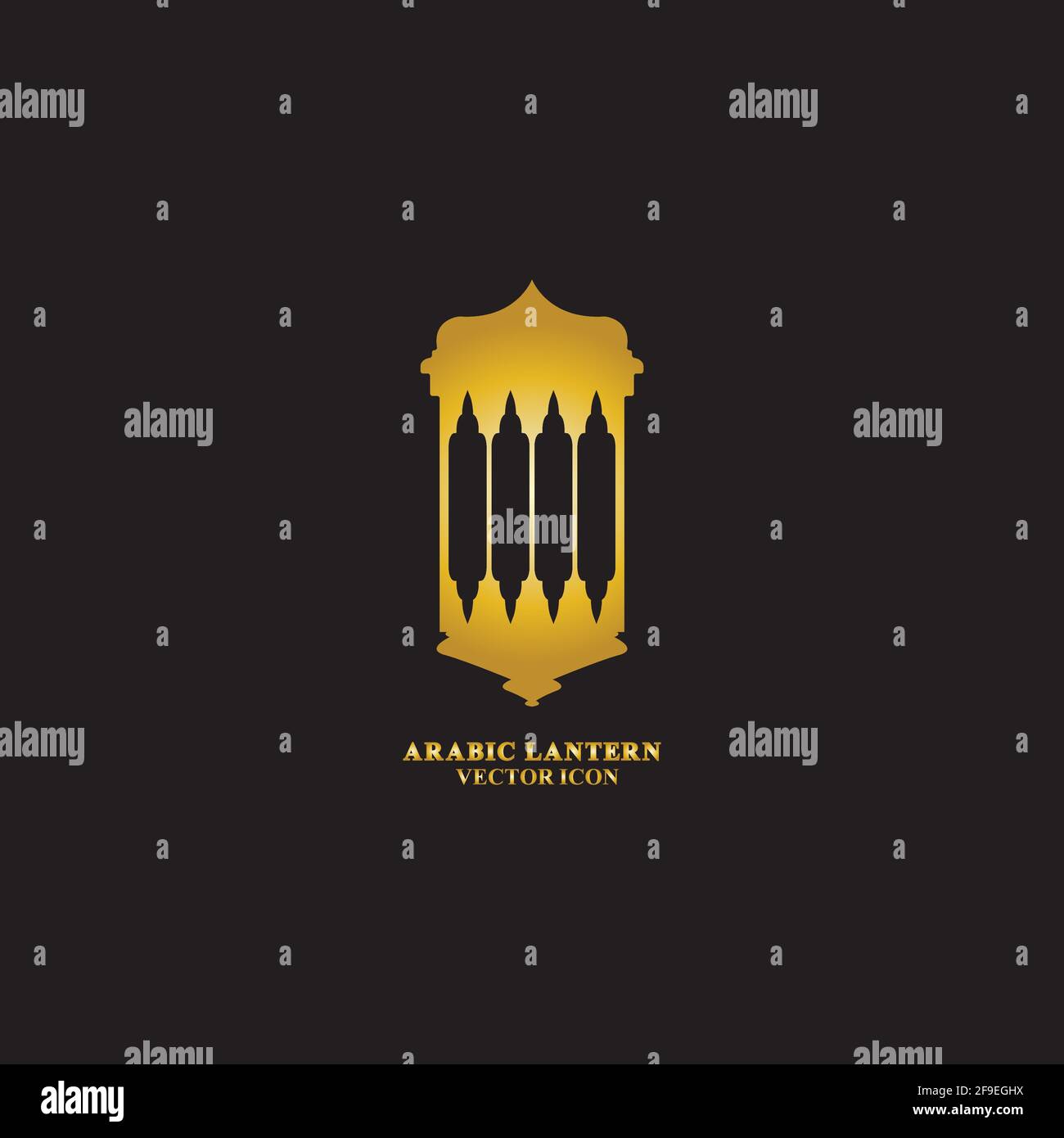 Arabic lantern flat icons set. Ramadan lantern sign for mobile ...
