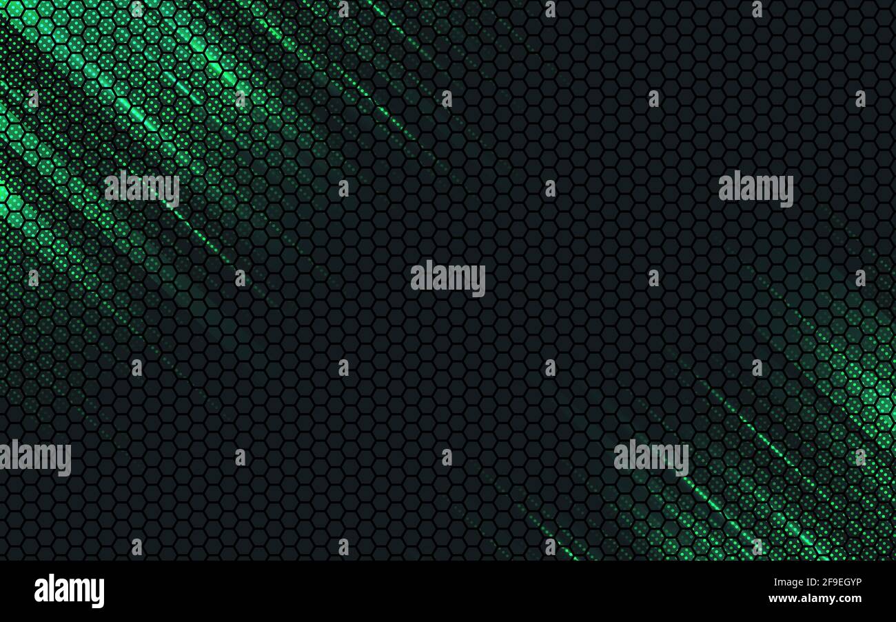 Green 3d hexagon tech Stock Vector Images - Alamy