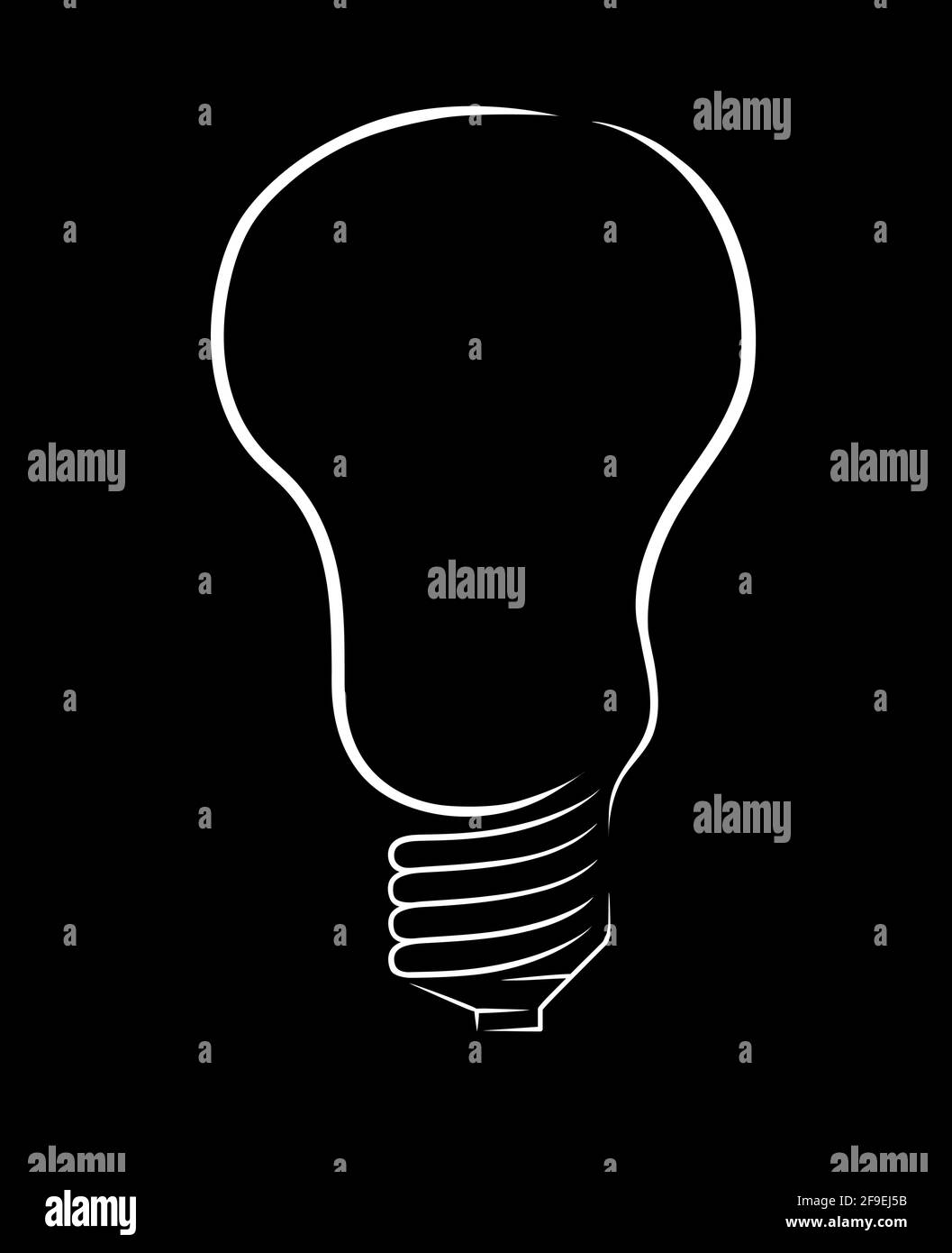 Vector illustration of light bulb lines Stock Vector Image & Art - Alamy