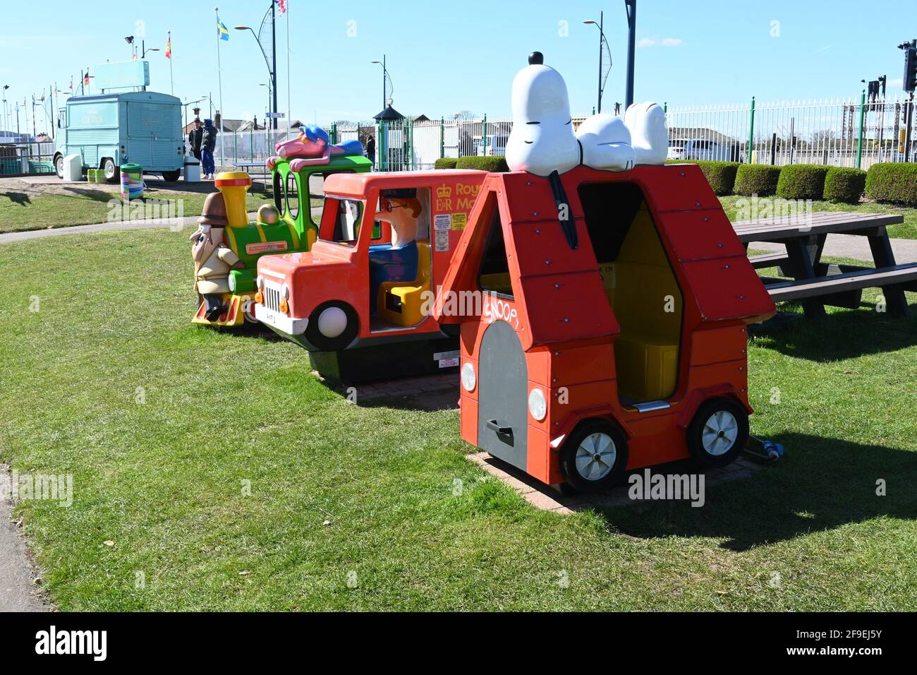 17th April 2021 Great Yarmouth coin operated rides for youngsters in ...