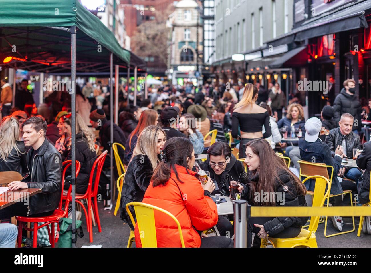 Easing lockdown in Soho, London, England, UK Stock Photo - Alamy