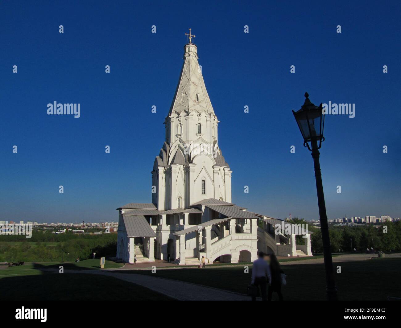 white church in Moscow Stock Photo - Alamy