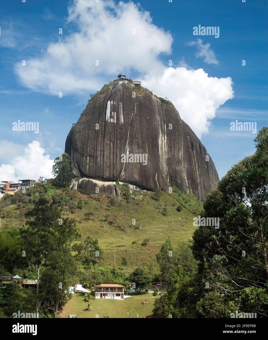 Guatape, Antioquia / Colombia - February 02, 2020. The Rock of Guatapé ...