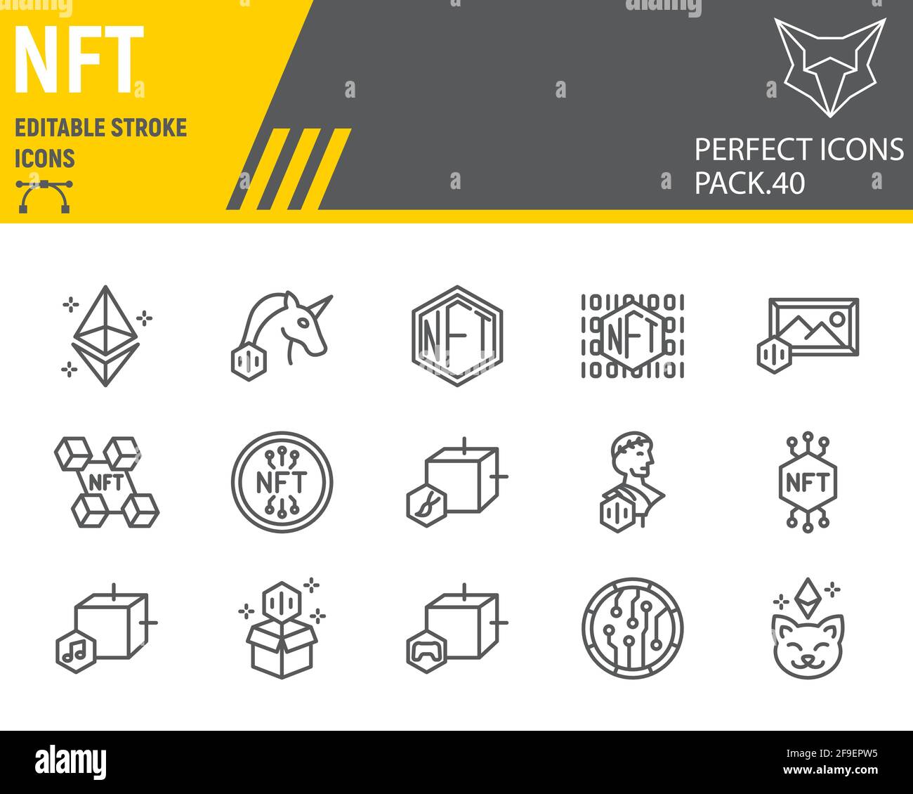 Nft icons Stock Vector Images - Alamy