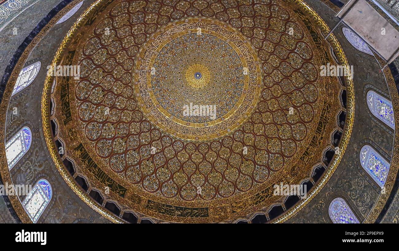 Al-Aqsa Mosque compound during on friday in Ramadan month Stock Photo ...