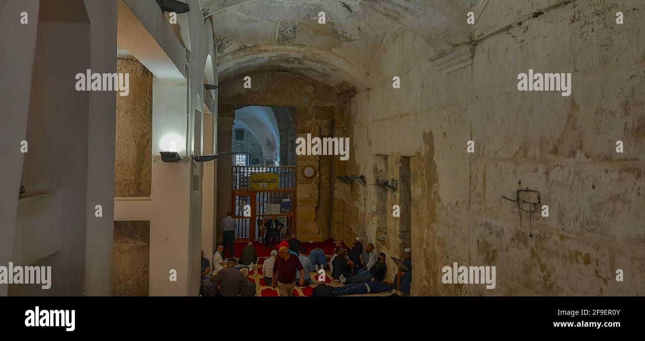 Al-Aqsa Mosque compound during on friday in Ramadan month Stock Photo ...