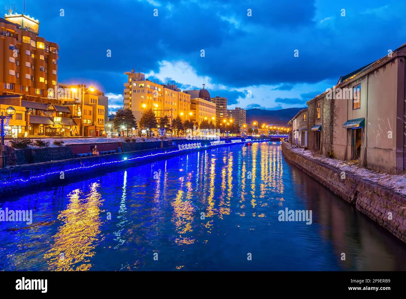 Cityscape of Otaru, Japan canal and historic warehouse, Sapporo ...