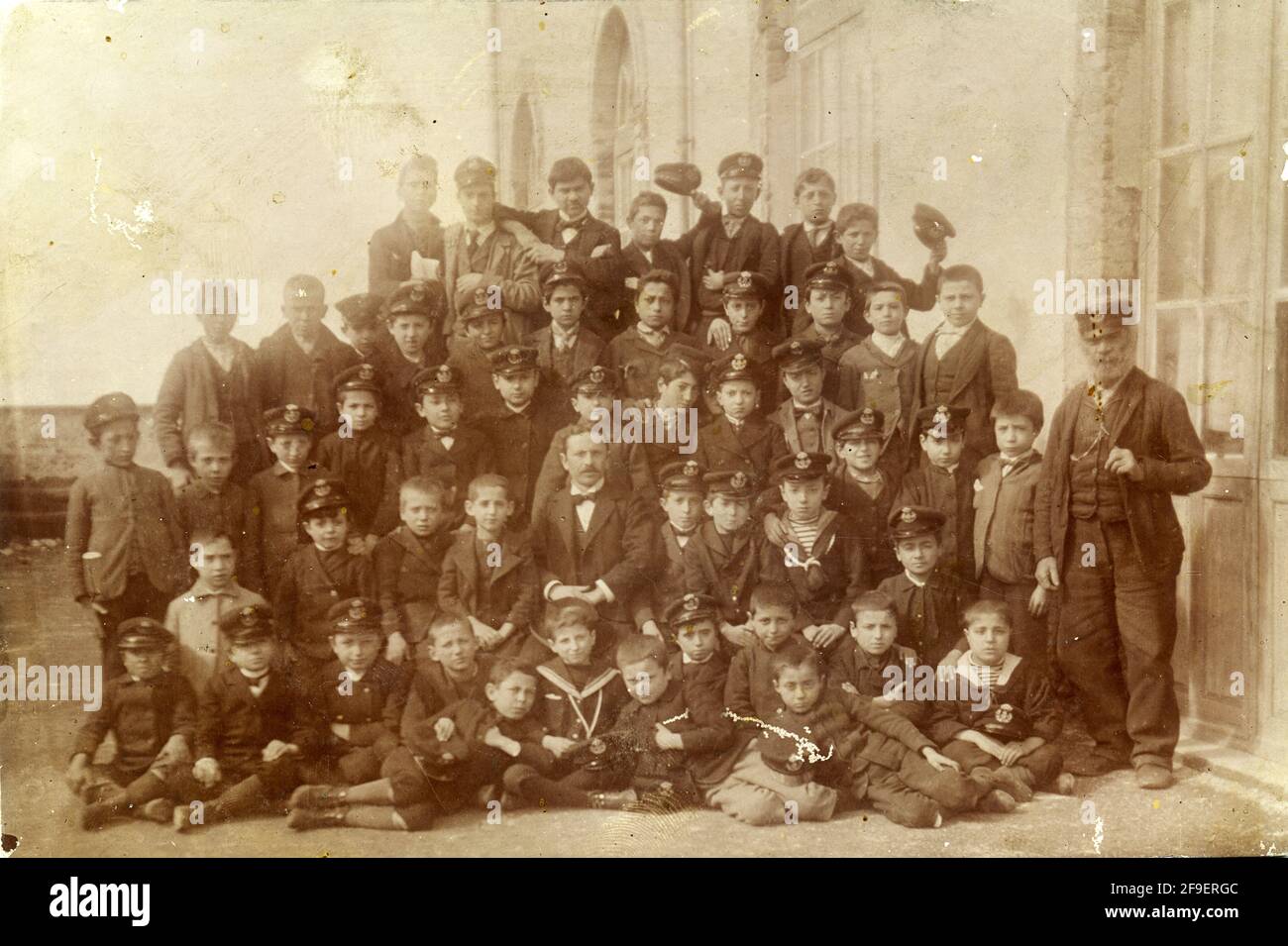 School of sailor man, starting 1900 - Naples, Italy Stock Photo - Alamy